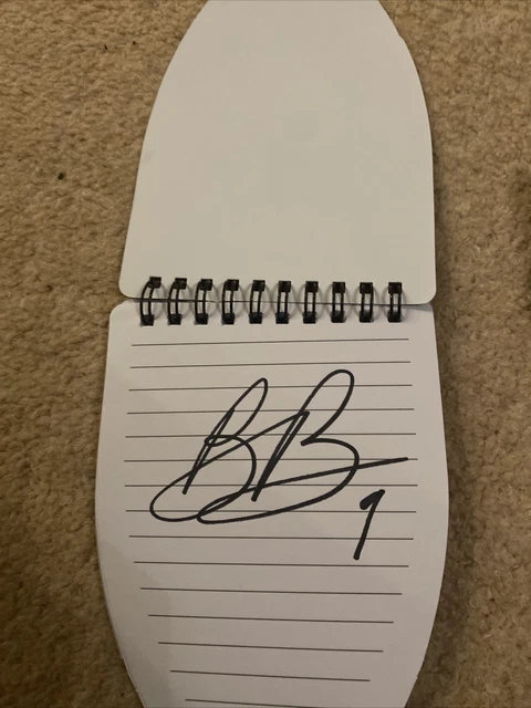 LEEDS UNITED MERCH Patrick Bamford Hand Written Signature In Real Life ...
