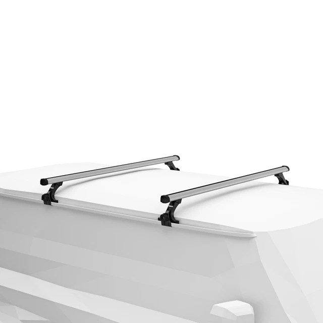 THULE ROOF RACK rain gutter ProBar Evo silver for MITSUBISHI cart MPV £ ...