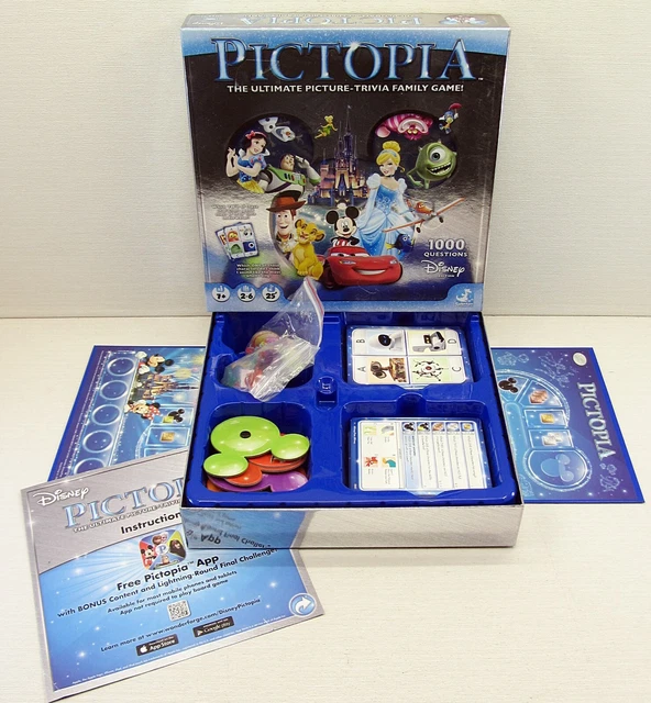 PICTOPIA DISNEY EDITION The Ultimate PICTURE TRIVIA Family Game! 1000 ...