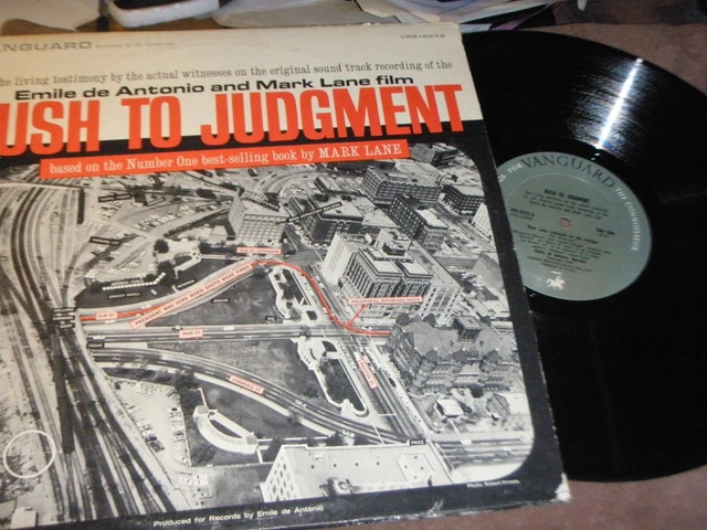 RARE JOHN F. Kennedy Assassination LP sndtrack " Rush To Judgment ...