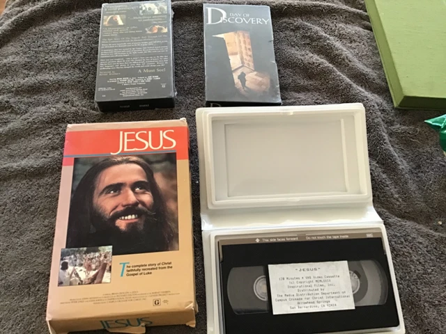 3 VHS TAPES Jesus Movie Brian Deacon,Jesus:The Complete Story & Day of ...