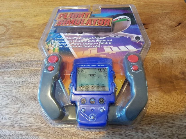 VINTAGE FLIGHT SIMULATOR 90's LCD Electronic Game Test Pilot Rare New ...