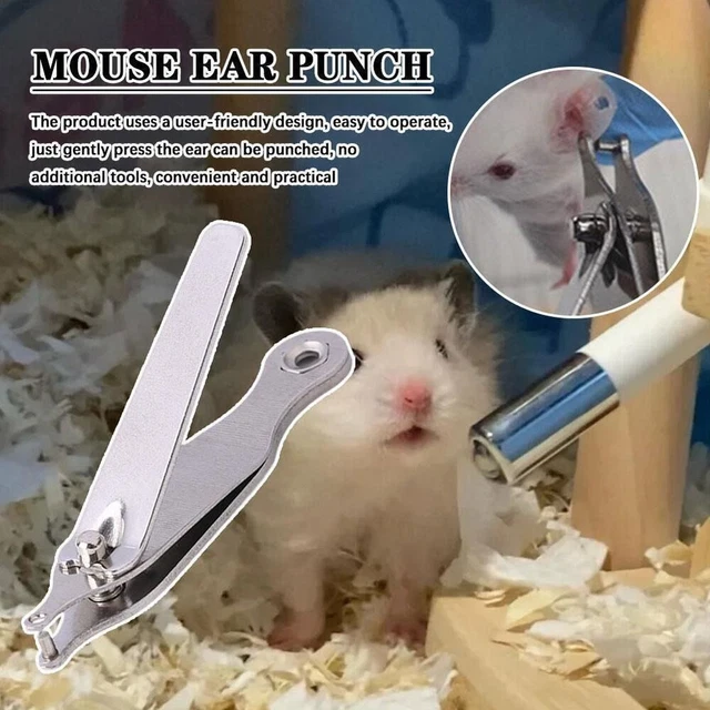 SILVER MOUSE EAR Punch Safe Ear Hole Punch New Punching Shears $17.85 ...