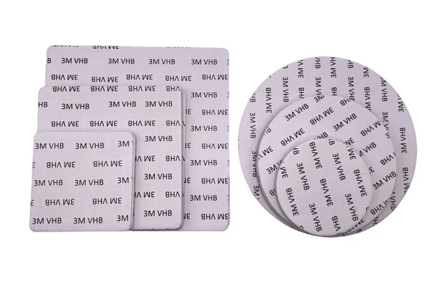 STICKERS DOUBLE SIDED Sticky Pads Adhesive Square Round Tape Mounting ...