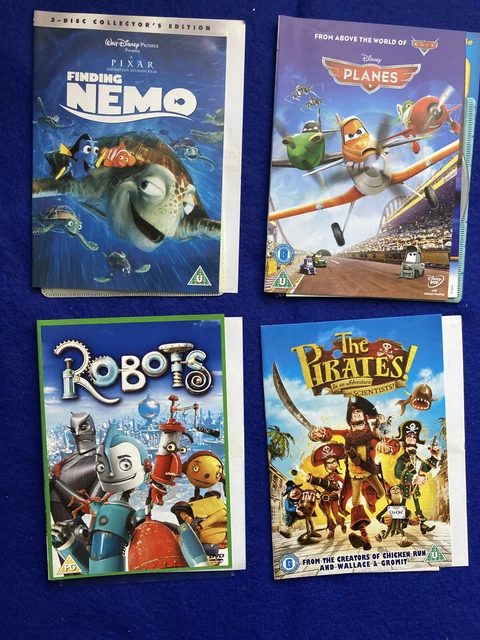 4 DVD'S, THE Pirates, Robots, Planes, Finding Nemo £1.50 - PicClick UK
