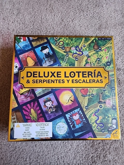 DELUXE LOTERIA & Serpientes Y Escaleras Traditional Mexican Board Full ...