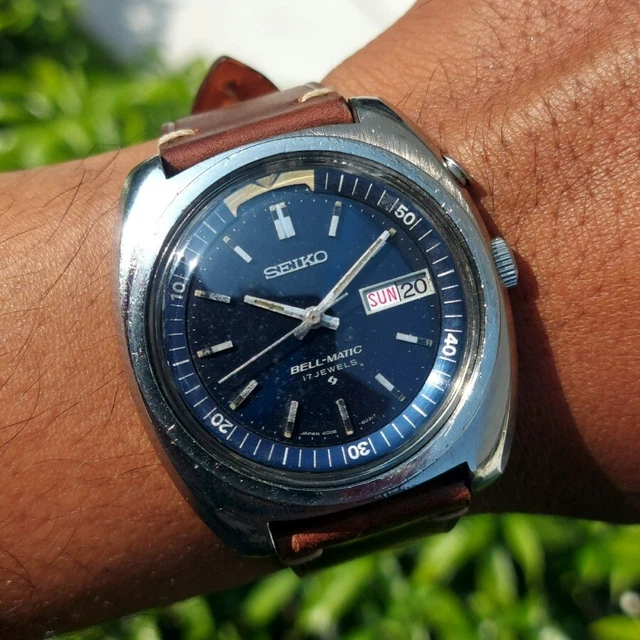 RARE SEIKO BELL matic Blue Dial Automatic 4006 6031 Day Date Vintage ...