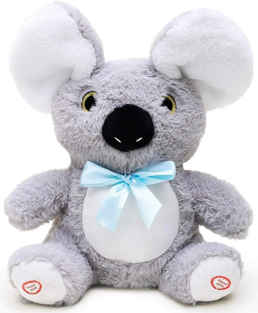 PEEKABOO TALKING SINGING Moving Koala- Soft Plush Animal Toy Cute Teddy ...