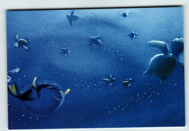POSTCARD PIXAR FINDING Nemo Concept Art Ralph Eggleston Swimming ...