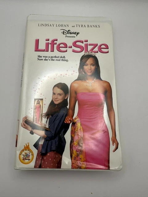 DISNEY CHANNEL VHS “Life-Size” Movie Tyra Banks & Lindsay Lohan RARE ...