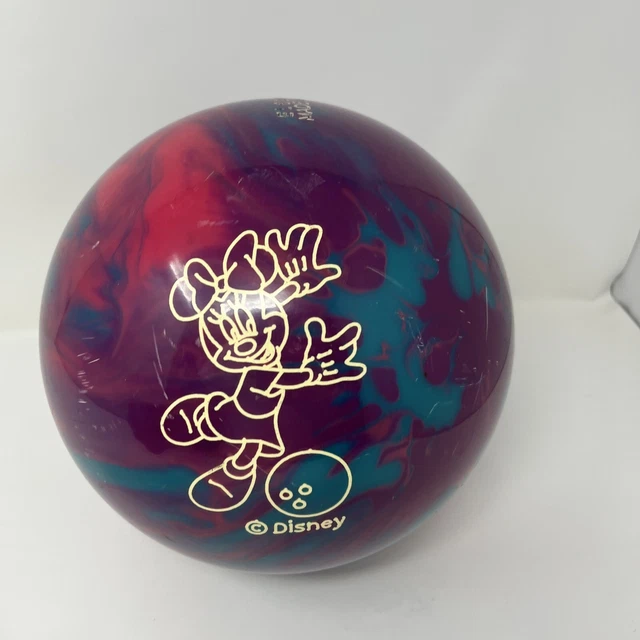 DISNEY BRUNSWICK MINNIE Mouse Cosmic Bowling Ball 7lbs Vintage NOT ...