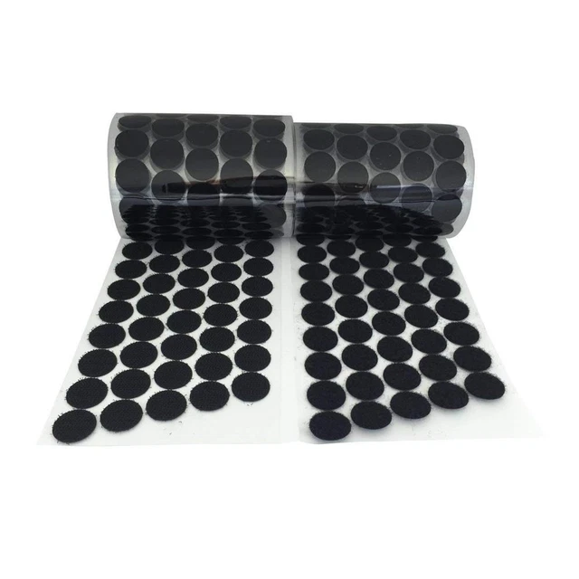 (500 PAIR SETS) 20mm Diameter Sticky Back Coins Hook & Loop Self ...