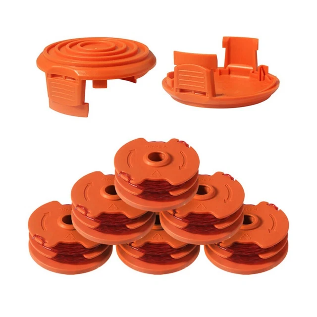 LINEA BOBINE DI ricambio facili da usare per Worx WA0007 WG116 WG119 confezione da 6+2 piedi EUR ...