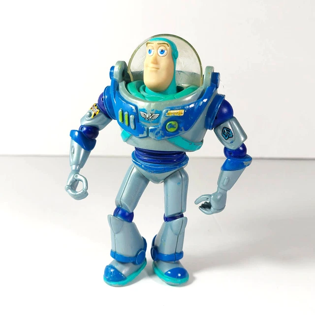 DISNEY PIXAR RARE Vintage Buzz Lightyear Blue Aqua Gray 195 1 Figurine ...