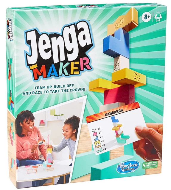 NEW OFFICIAL JENGA Maker Hasbro Building Game £14.99 - PicClick UK