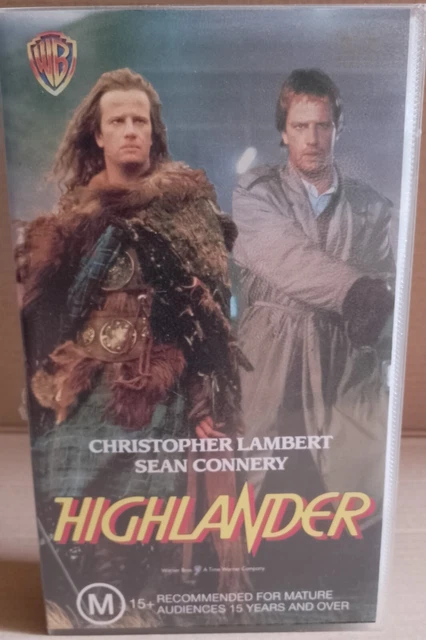 HIGHLANDER VHS CHRISTOPHER Lambert Sean Connery PAL Video Queen ...