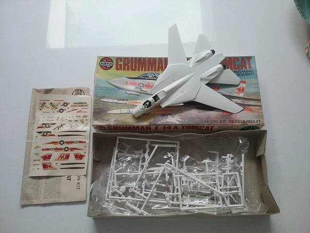 VINTAGE AIRFIX GRUMMAN F-14A Tomcat. 1/72 Scale Kit. Started Selling As ...