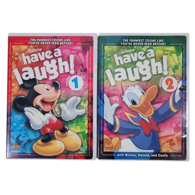 DISNEY HAVE A Laugh! Vol. 1 & 2 (DVD Lot) Classic Cartoons Remastered ...