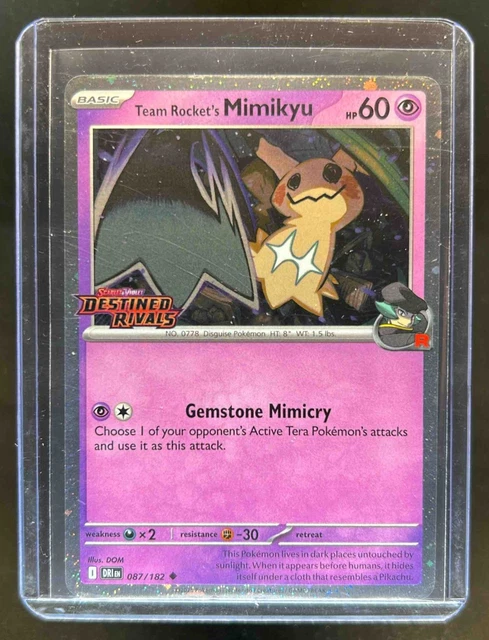 2025 POKEMON SV Destined Rivals Team Rocket's Mimikyu Reverse Holo #087 ...