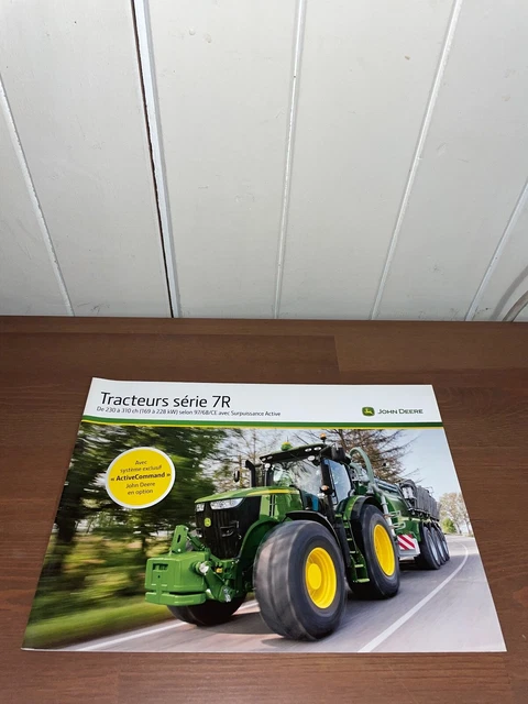 BROCHURE PROSPEKT PROSPECTUS TRACTEUR JOHN DEERE 7R tractor-traktor-fendt-claas EUR 5,99 ...
