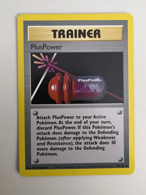 POKÉMON TCG PLUSPOWER Base Set 84/102 Regular Unlimited Uncommon $2.69 ...
