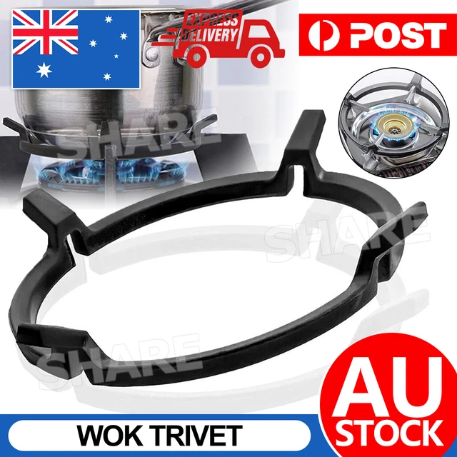 WOK TRIVET UNIVERSAL Gas Stove Cast Iron Wok Trivet Support Ring ...