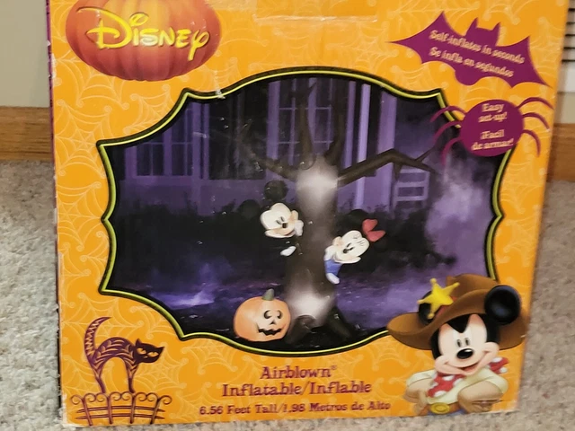 Rare Airblown Inflatable Disney Mickey And Minnie Mouse Halloween