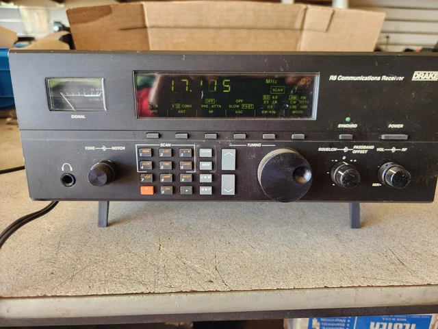 DRAKE R8 SHORTWAVE AM SSB Ham Radio Communications Receiver CHECK VIDEO ...