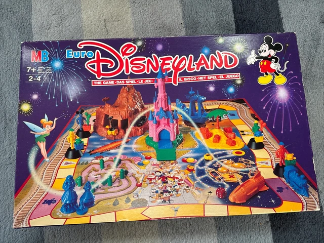 DISNEY EURO DISNEYLAND MB Board Game 1992 Vintage - Not Complete See ...