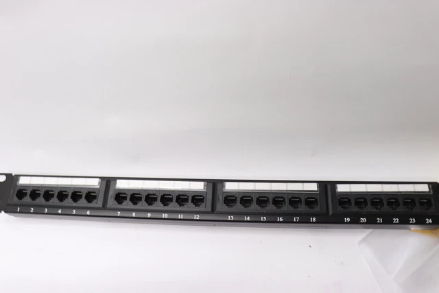 OCC RACK MOUNT Patch Panel 24-Port Cat6 DCC2488/110SIX $34.99 - PicClick
