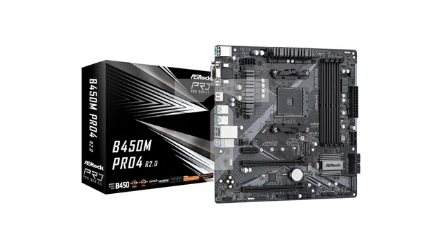 ASROCK B450M PRO4 R2.0 motherboard /T2UK £150.21 - PicClick UK