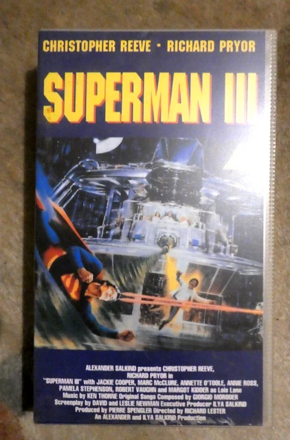 GENUINE SUPERMAN III Vhs Cassette Tape Rare Used Uk Only £1.24 - PicClick UK