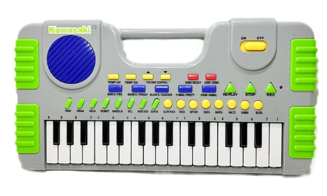 TESTED RARE VINTAGE Kawasaki Music Piano Keyboard Handle Kids 32 Keys ...
