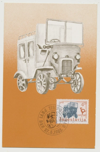 JUGOSLAVIA 1983 MAXICARTA Posta Auto-Bus Michel n. 1989 EUR 1,00 ...
