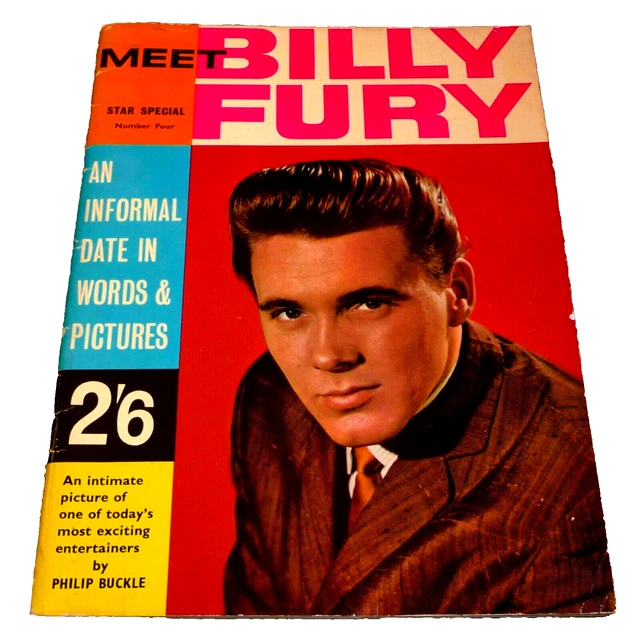 MEET BILLY FURY Magazine 1963 Star Special 4 Fans Rare Music ...