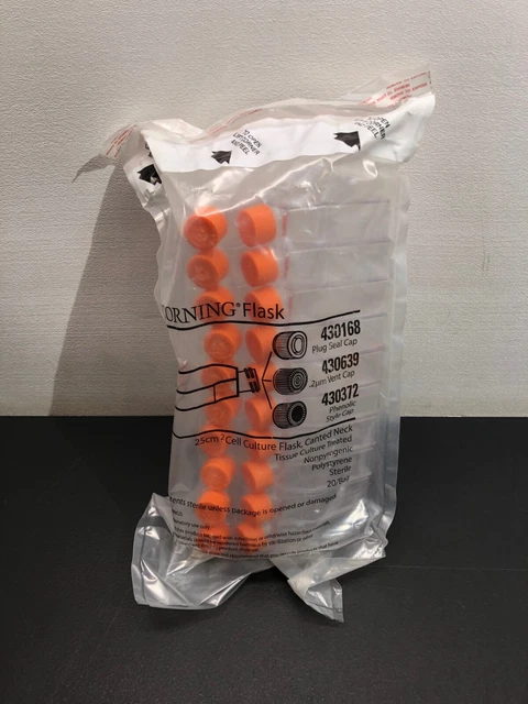 CORNING FLASK 25CM^2 Cell Culture Flask Canted Neck 20/Bag 430639 $28. ...