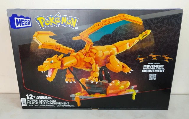 MEGA POKÉMON ACTION Figure Motion Charizard Toy Kids Buildable ...