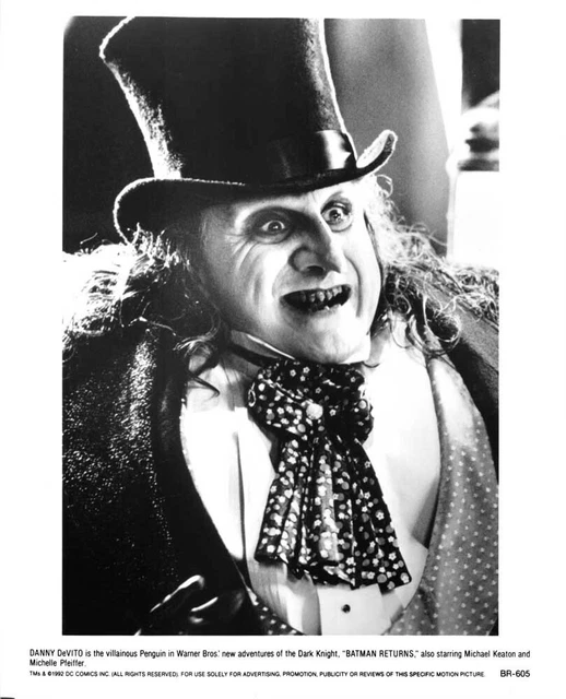 TIM BURTON'S BATMAN RETURNS Danny DeVito photo de presse originale 1992 ...