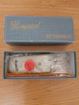 SEWING MACHINE BUTTON Holer Vintage Vanguard Sewing Machine Button ...