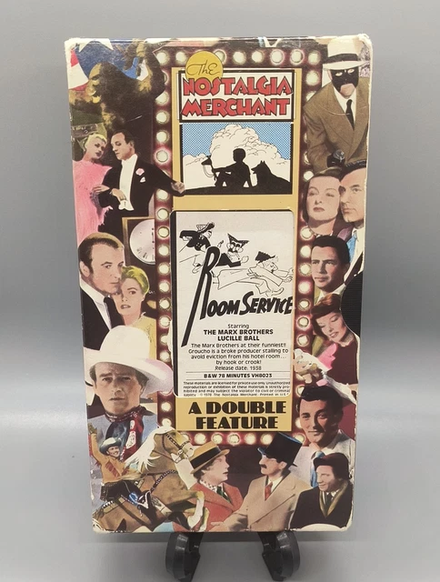 NOSTALGIA MERCHANT &ROOM Service" VHS Vintage HTF Marx Brothers Lucille ...