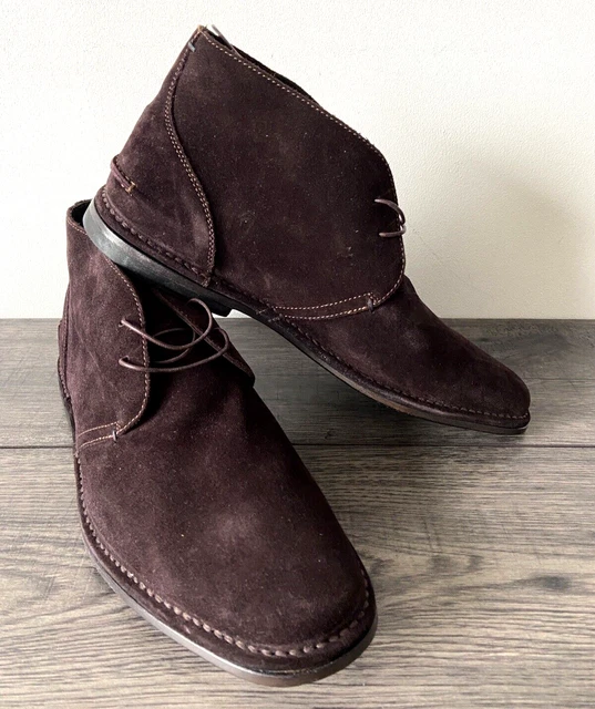 PAUL SMITH DAMSON Leather Suede Chukka Boots Uk 8 Eu 42 Made In Italy ...