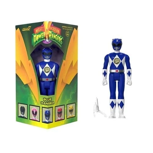 MIGHTY MORPHIN POWER Rangers Blue Ranger Triangle Box 3 3/4-Inch ...