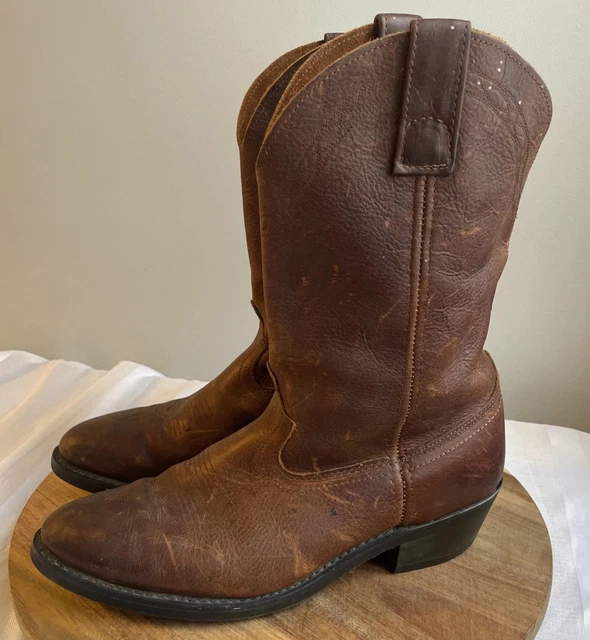 MASTERSON BOOT CO. RB4002 Men’s Brown Leather Cowboy Boots Size 10.5 D ...