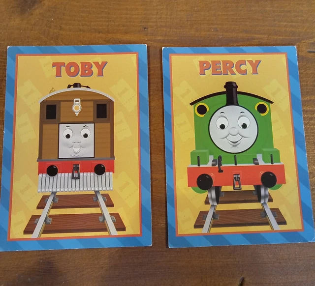THOMAS & FRIENDS Club Collector Cards Percy and Toby Britt Allcroft ...