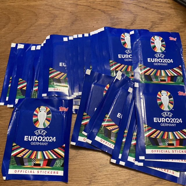 TOPPS UEFA EURO 2024 Stickers, 40 Unopened Packets, Mint Condition. £15 ...