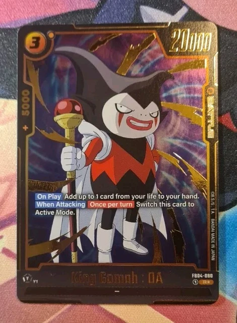 DRAGON BALL FUSION World Ultra Limit Rare R + Plus ENG FB04-080 King ...