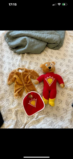 SUPER TED SOFT Toy Cape Bear Outfit £45.00 - PicClick UK