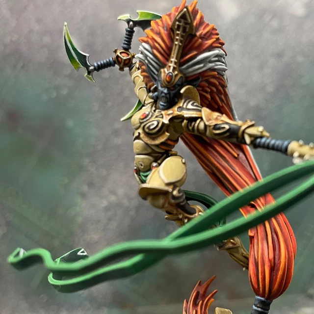 GW - WARHAMMER 40k: Aeldari Phoenix Lord JAIN ZAR (Biel Tan) - PAINTED ...