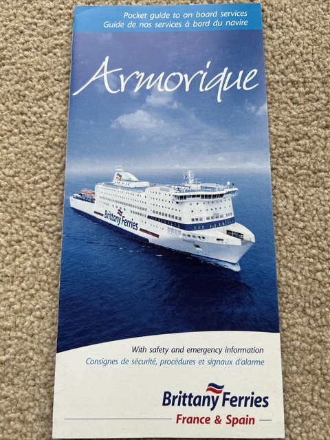 ARMORIQUE 2009 BRITTANY Ferries Ferry Guide DeckPlan Plymouth Roscoff £ ...