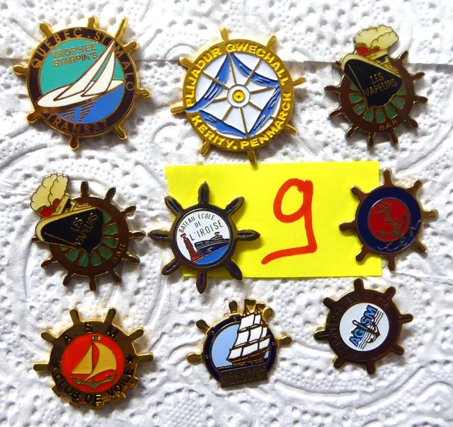 LOT DE PIN'S marine , bateau , roue , gouvernail -8- EUR 2,55 - PicClick FR